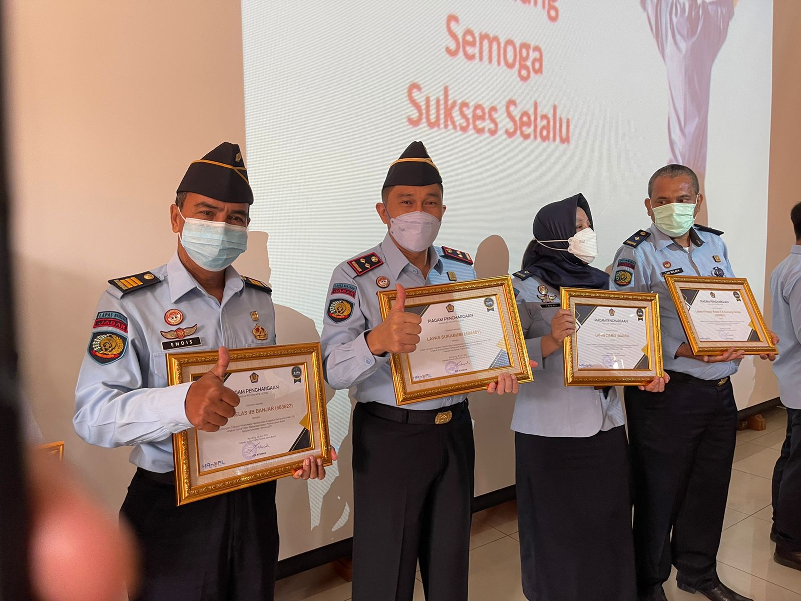 Lapas Sukabumi terima penghargaan dari Kanwil Ditjen Perbendaharaan, Capai nilai Sempurna dalam ...